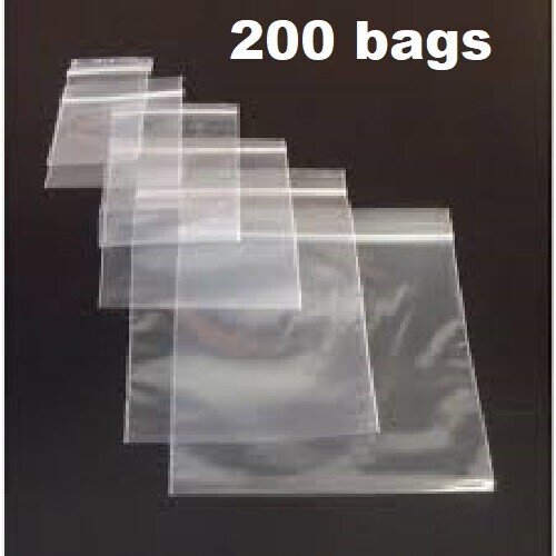 (200, Size 14 10” x 14” (254 x 356mm)) GRIP SEAL BAGS Self Resealable ...