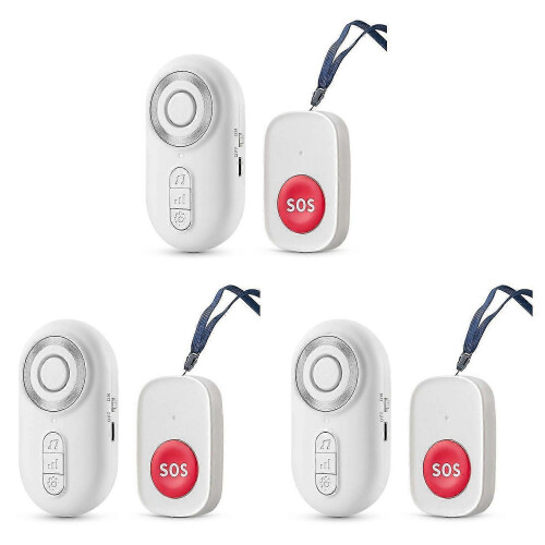 3X Caregiver Pager Wireless Nurse Call Buttons for Elderly Monitoring ...