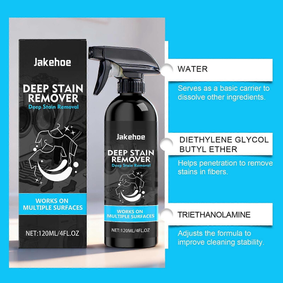 (2PCS) 1-5x stubborn stain remover spray Quickly Removes Stubborn Oil ...