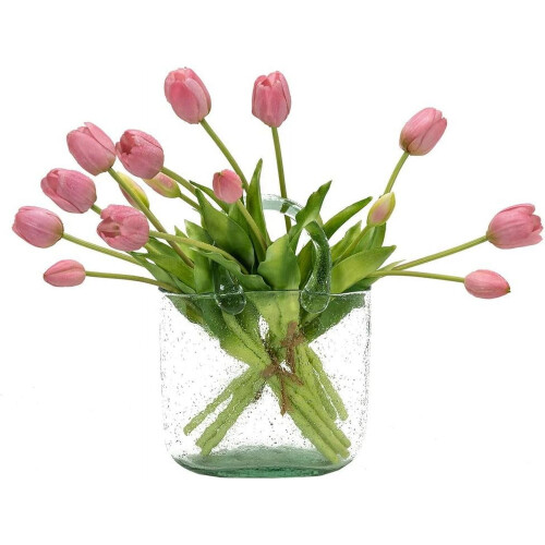 10 tulipani artificiali in lattice effetto "tocco reale" on OnBuy