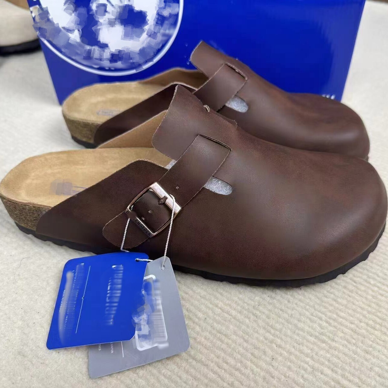 (Brown cortex, 39-40) New 2026 Unisex Cork Sole Slip-On Clog Sandals ...