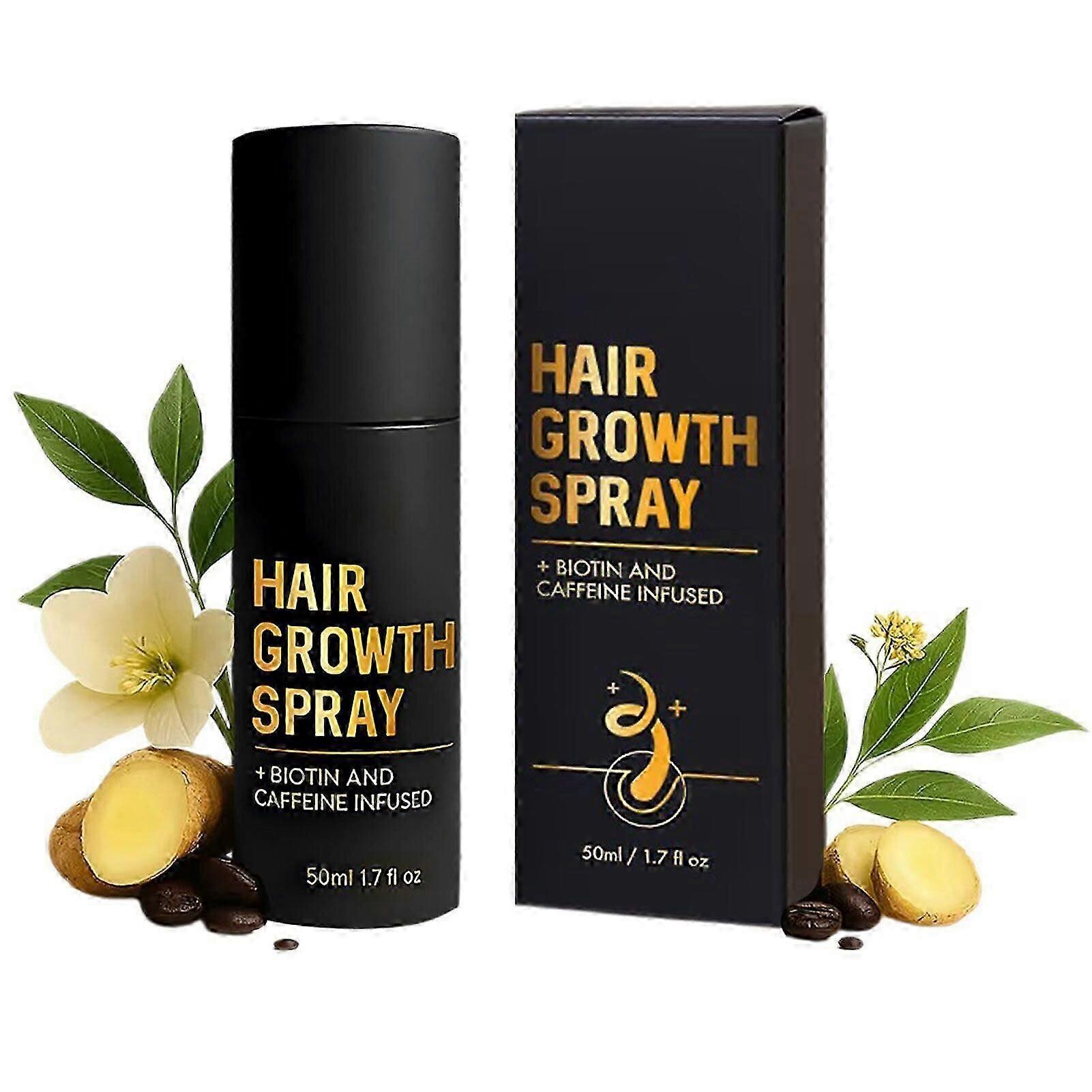 HaloGrow Hair Growth Spray with Biotin & Caffeine - Fast-Acting Hair ...