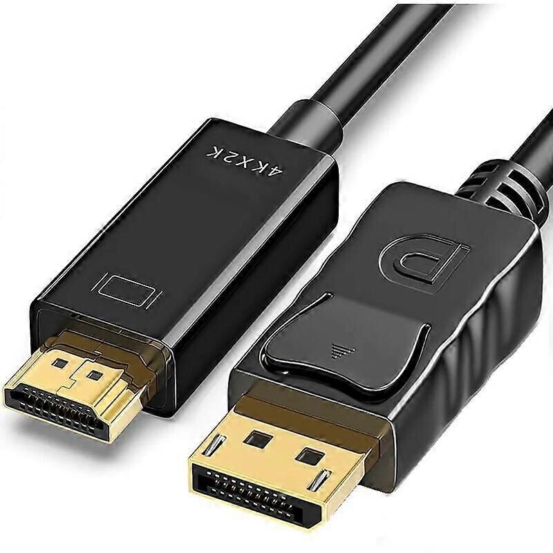 DisplayPort-auf-HDMI-Kabel, 1,8 m, 4K 1080p 60Hz, vergoldeter High ...