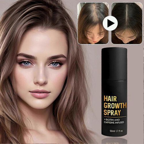 HaloGrow Hair Growth Spray with Biotin & Caffeine - Fast-Acting Hair ...