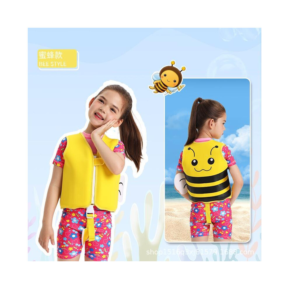 (yellow, S) Kids Life Jacket Large Buoyancy Vest Swimming Aid for 1-5 ...