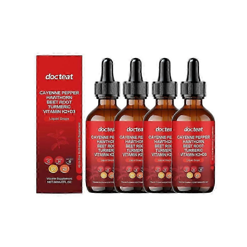 (4PCS) 1-5x Cayenne Pepper Drops, Aeluro Cayenne Pepper Liquid Drops ...