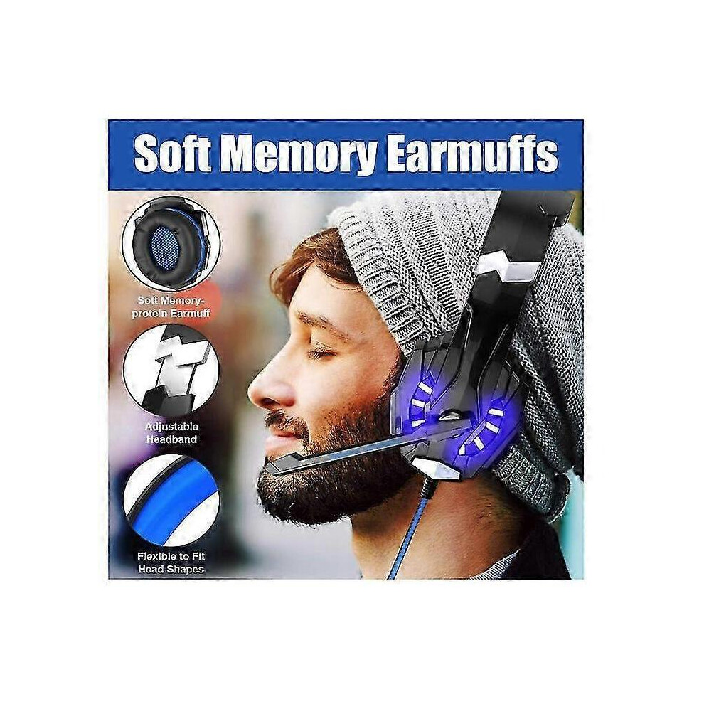 Stereo Gaming Headset, Noise Cancelling Over Ear Headphones with Mic ...