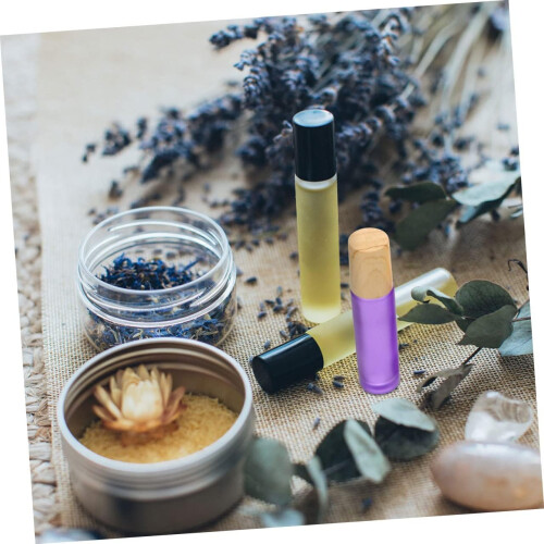 8pcs multifunção garrafas rolo perfume viagem óleo essencial garrafas ...
