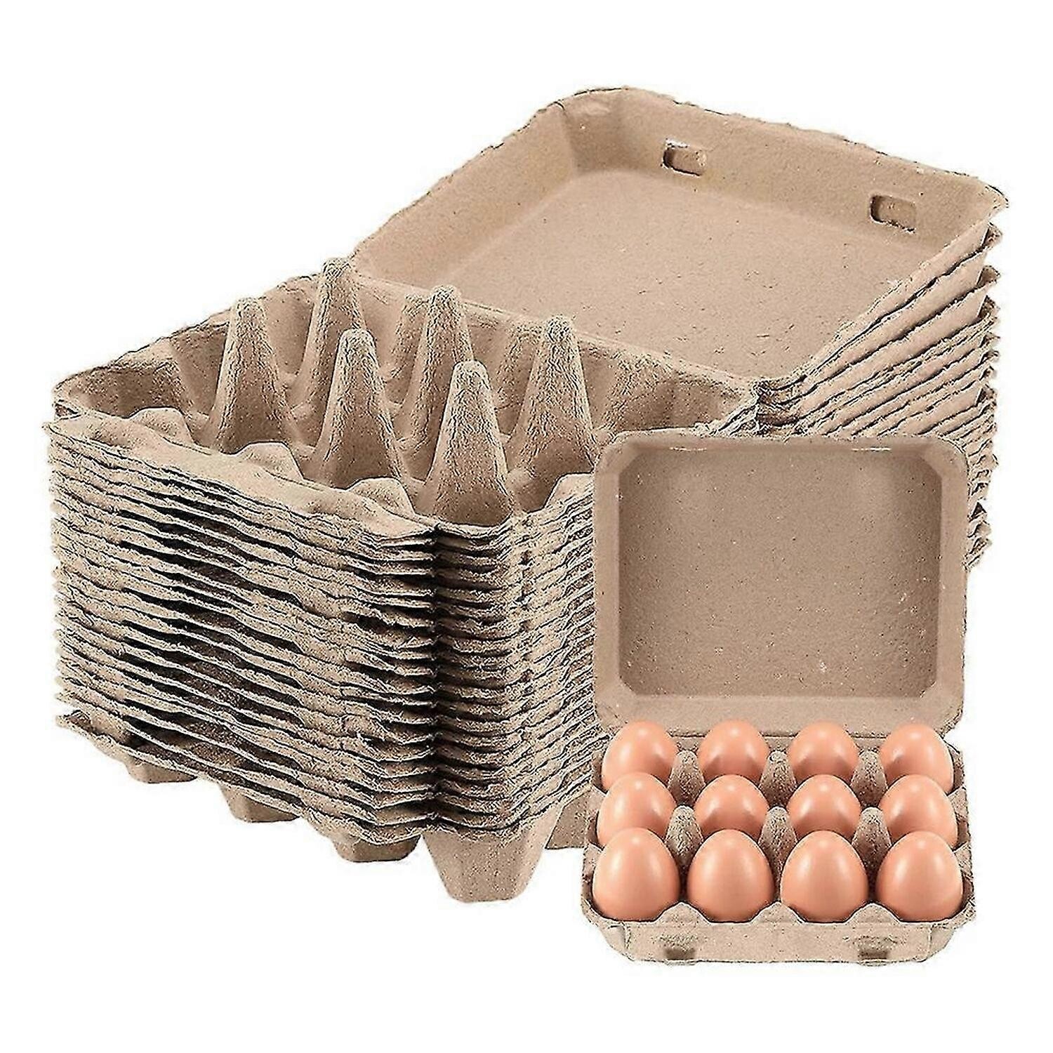 20 Pack Egg Cartons, Paper Pulp Square Egg Cartons Eggs on OnBuy