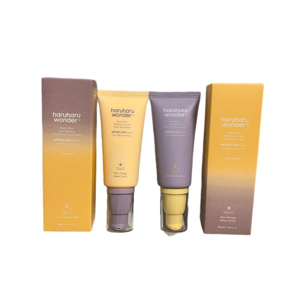 (grey) Black Rice Fermented Physical Sunscreen SPF50+ PA++++ Watery ...