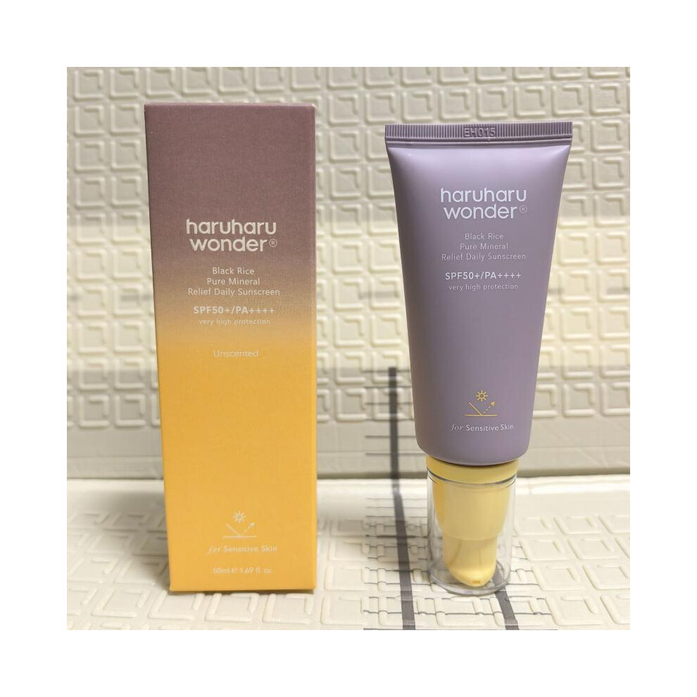 (grey) Black Rice Fermented Physical Sunscreen SPF50+ PA++++ Watery ...