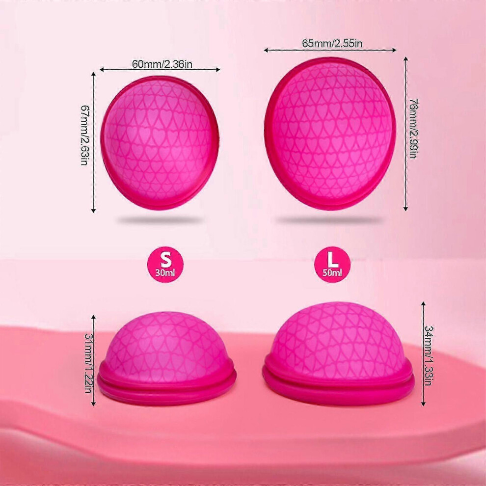 (S, Purple) Reusable Medical Grade Menstrual Cup Eco-Friendly Zero ...