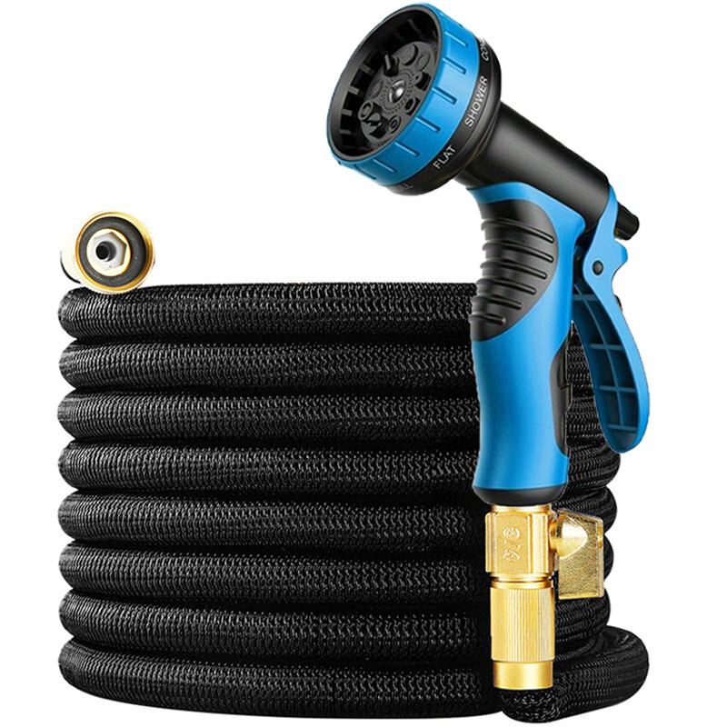 (Black, 50FT) High-Pressure Expandable Car Wash Water Gun Set X20 ...