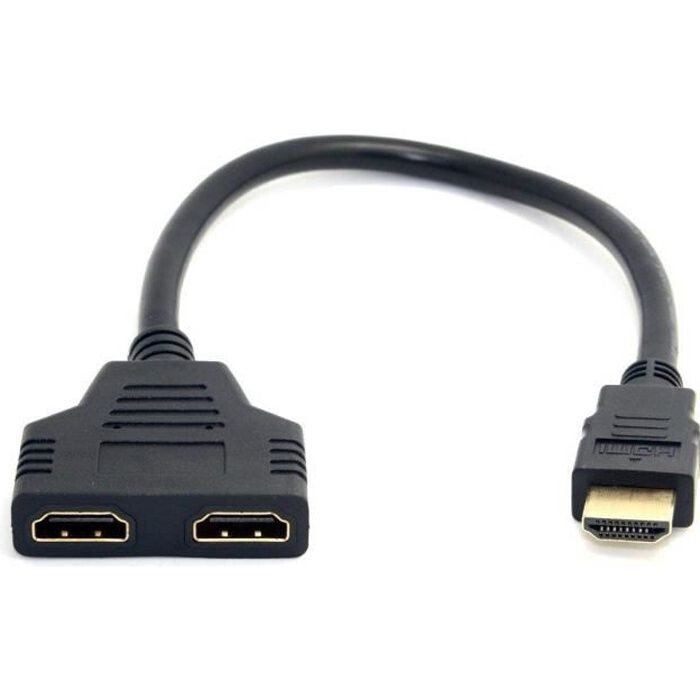 Adaptateur câble répartiteur HDMI 1 mâle vers 2 femelles en Y pour ...
