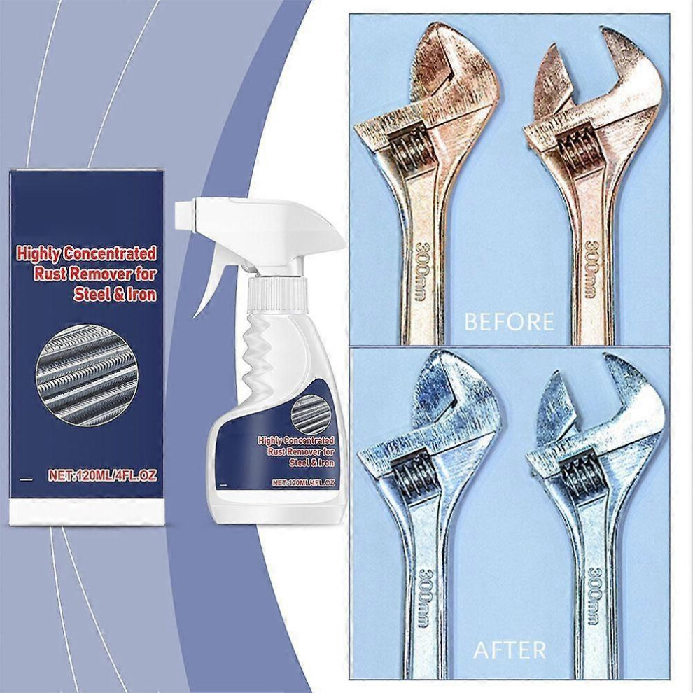 Highly Concentrated Rust Remover for Steel& Iron- Powerful Rust Remover ...