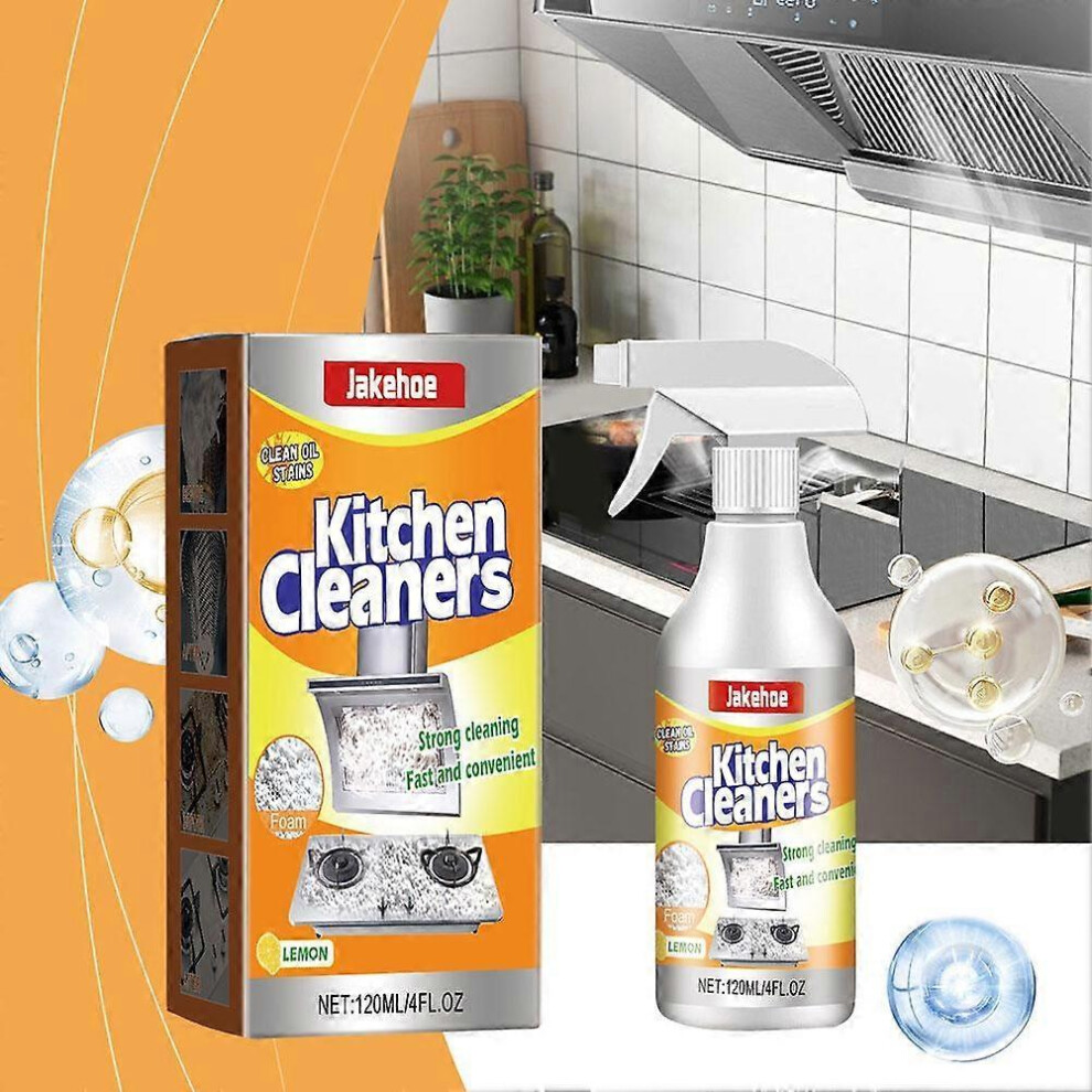 JAKEHOE Kitchen Foam Cleaner Home Stove Range Hood Stubborn Oil Stain ...