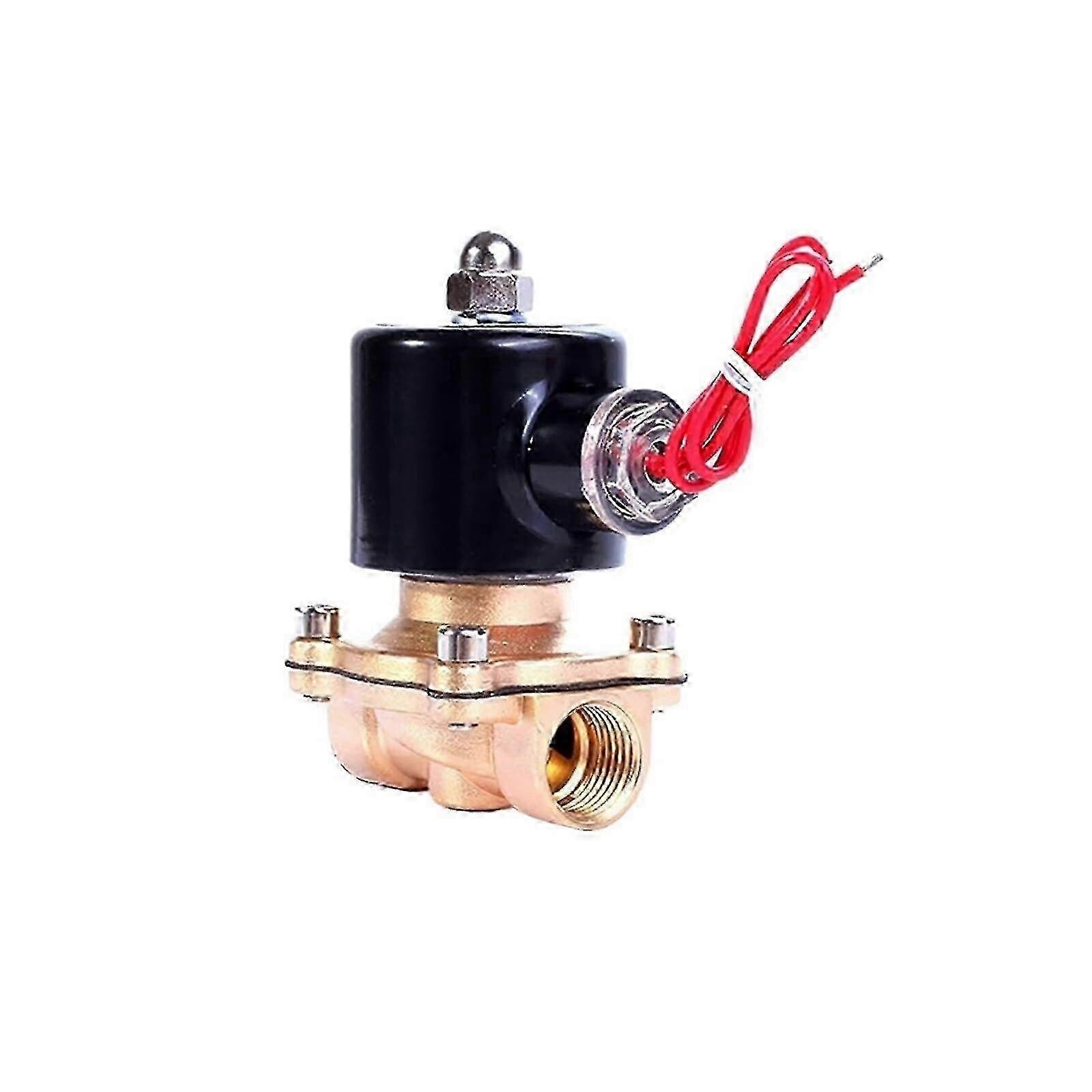 2-wire 12V Normally Closed Electric Solenoid Valve 1/2" BSP Water 150C ...