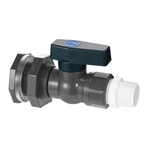 PVC Rain Barrel Faucet Kit 3/4 Inch with Bulkhead Fitting and Hose ...