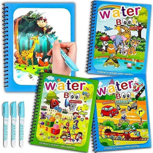 (Childhood) Drawing Coloring Pages for Kids Magic Water Book with ...