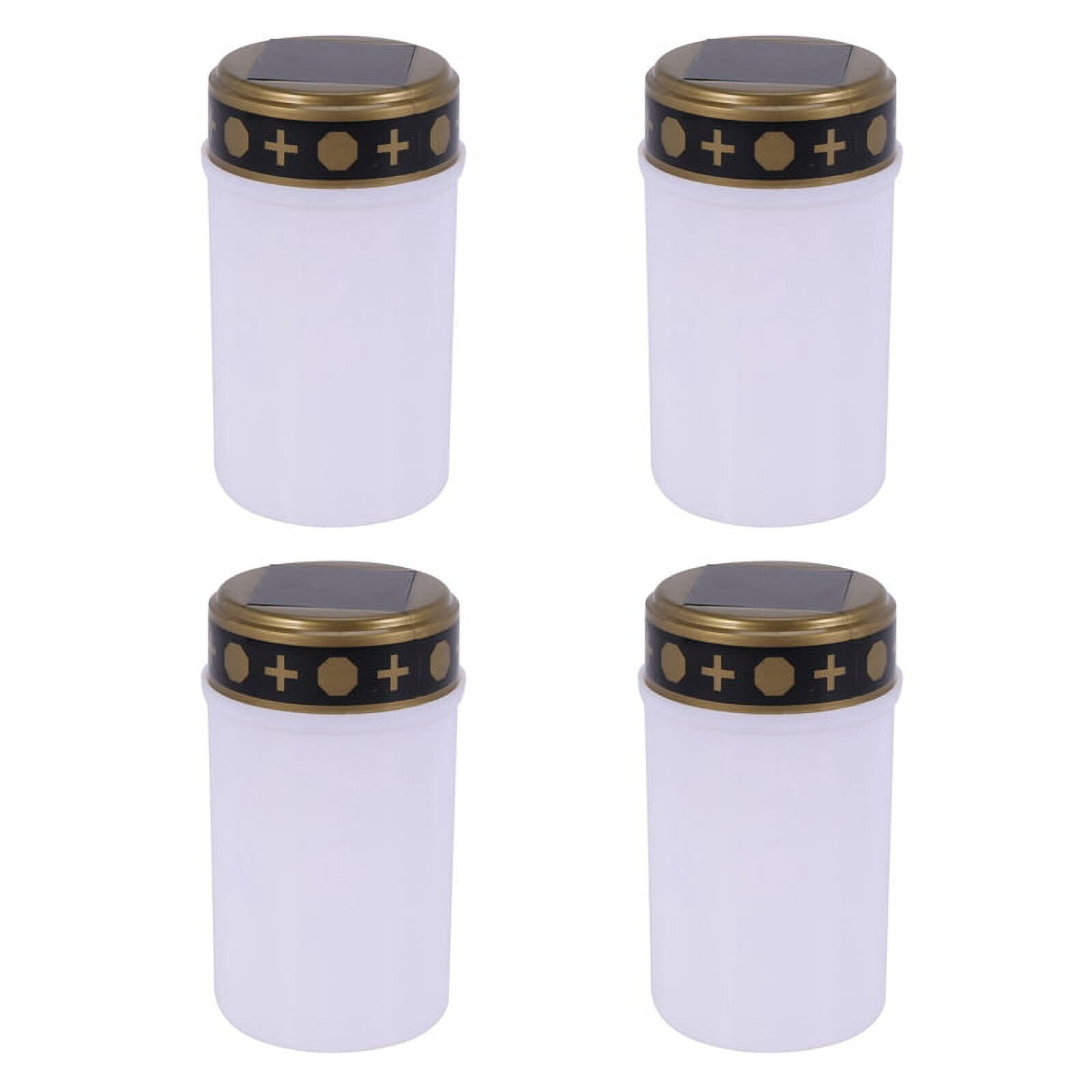 Velas Brancas para Túmulo, Luzes Solares para Cemitério com Iluminação ...