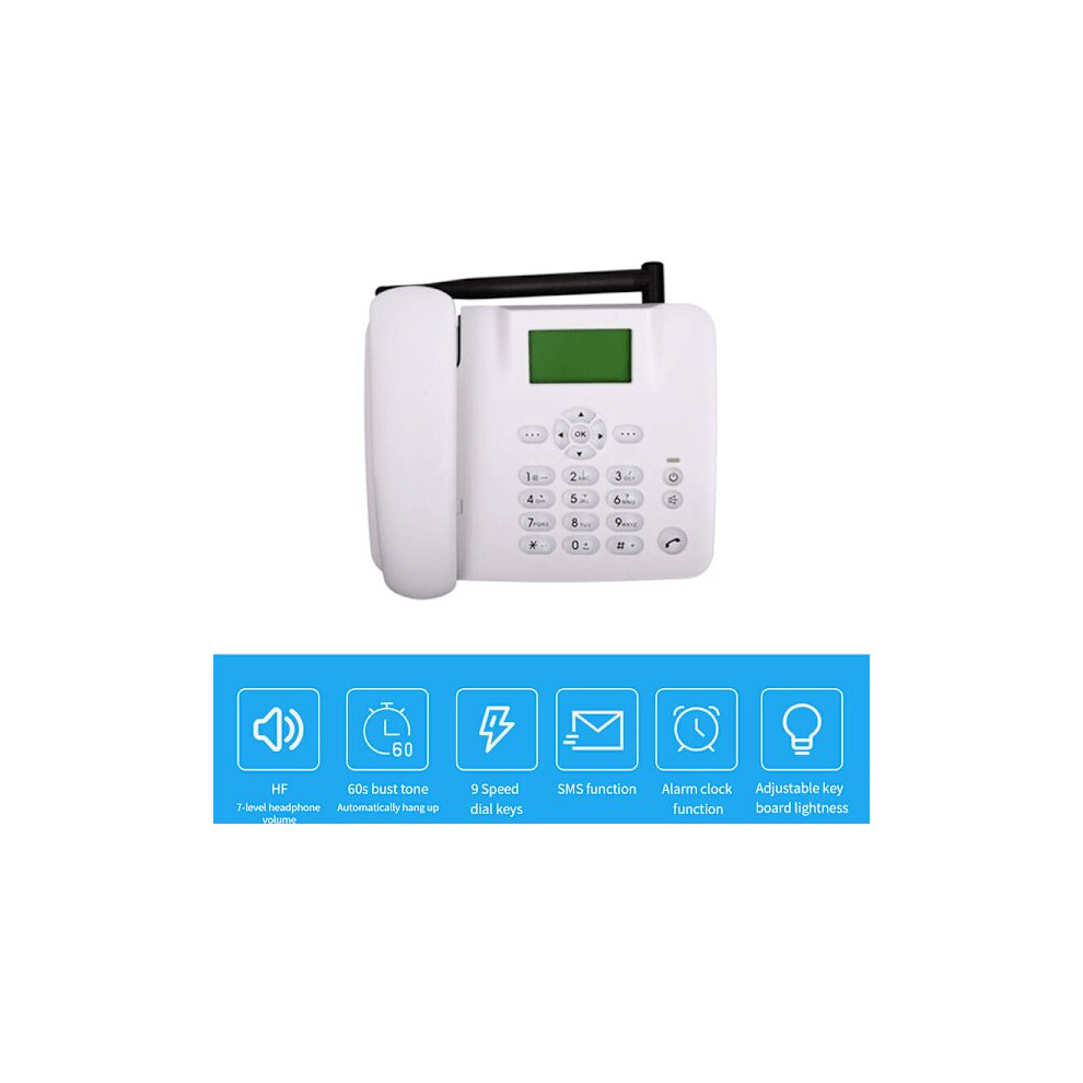 Telefono fisso wireless 4G con tasti grandi, antenna esterna, radio FM ...