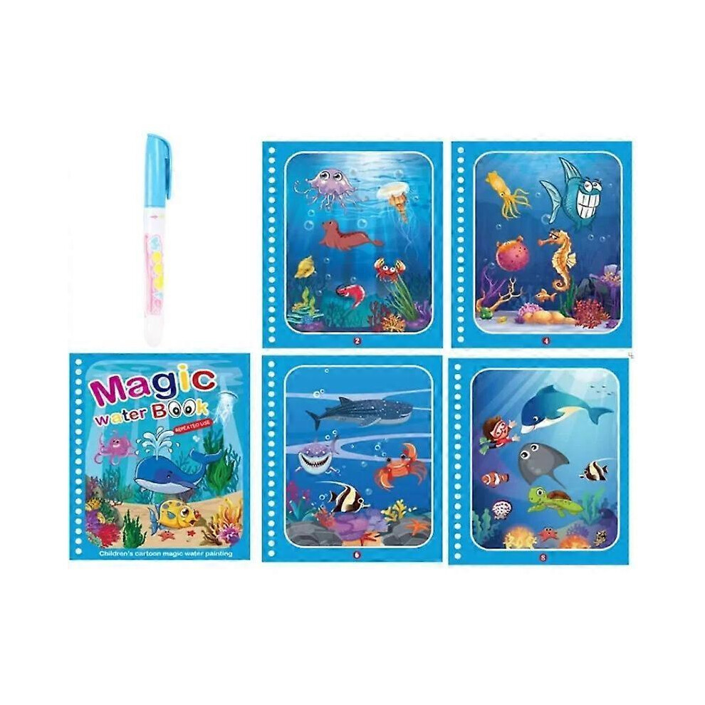 (Amusement Park) Drawing Coloring Pages for Kids Magic Water Book with ...
