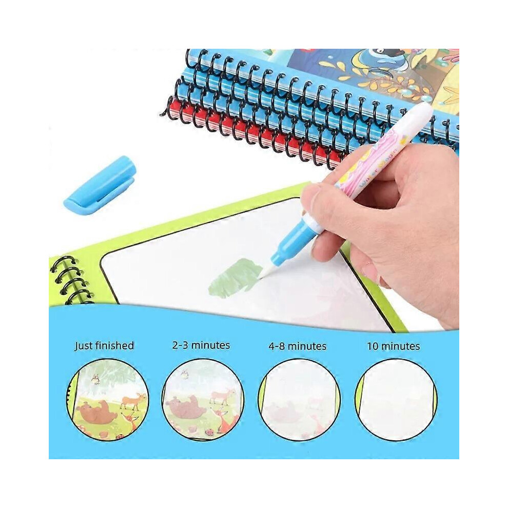 (Amusement Park) Drawing Coloring Pages for Kids Magic Water Book with ...