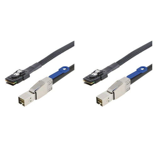 2X SAS HD to SAS 36PIN Adapter Cable SFF-8644 to SFF-8087 Server Hard ...