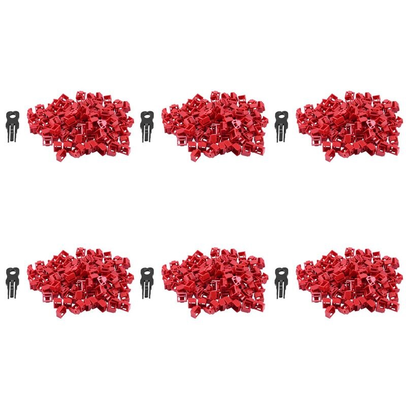 600 StüCk Roter RJ45 Anschluss Ethernet LAN Hub Anti Schutz Kappe ...