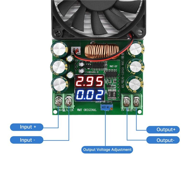 2X 600W 20A - Buck Module CV CC Adjustable Buck Converter 120V 100V 96V ...
