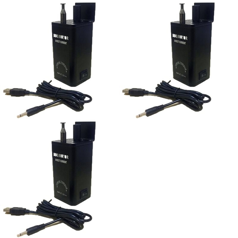 3X 5V Usb Bbq Motor Grill Rotisserie Rotary Barbacoa Dividido ...
