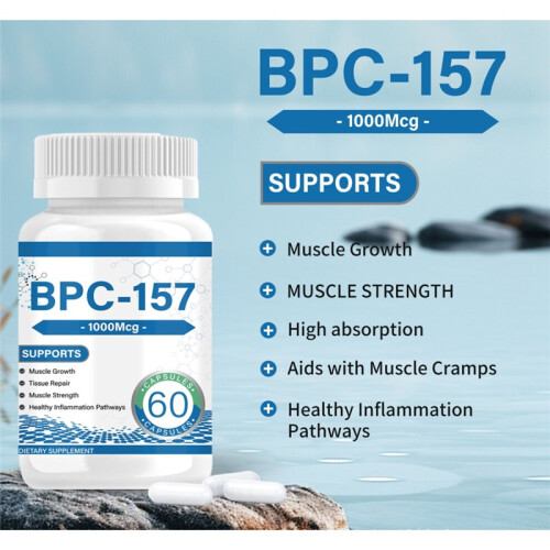 60Pcs BPC 157 Peptide Capsules,BPC 157 Peptide Capsules Oil for Skin ...