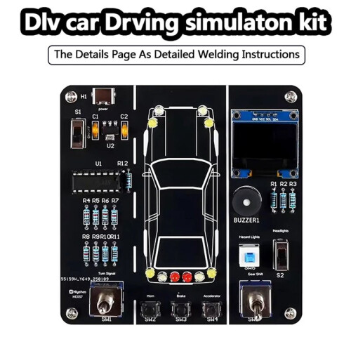 Kit de Simulação de Direção de Carro DIY para Prática de Soldagem ...
