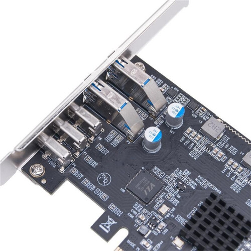 Carte D'Extension PCI-E Vers Type-C : PCIe Vers Type-C X3 + Type-A X2 ...