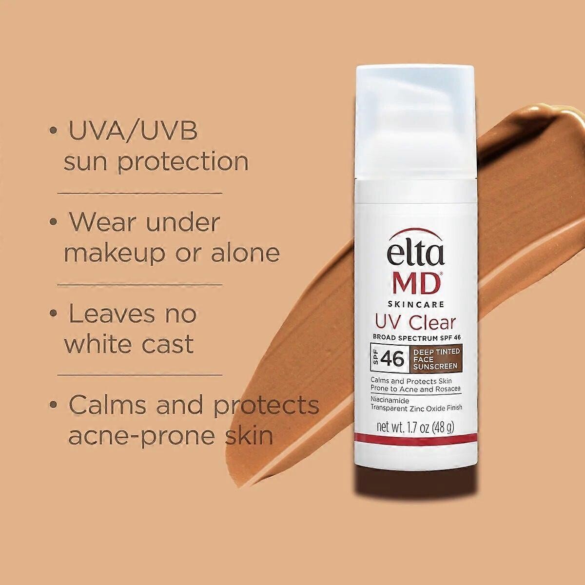 EltaMD UV Clear Facial Sunscreen SPF 46, Oil-Free Formula with Zinc ...