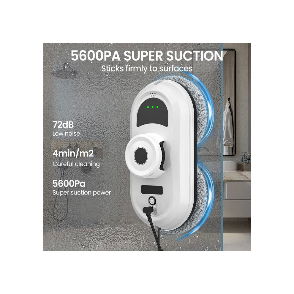 Robot lave-vitres automatique, aspiration de 5600 Pa, système de ...