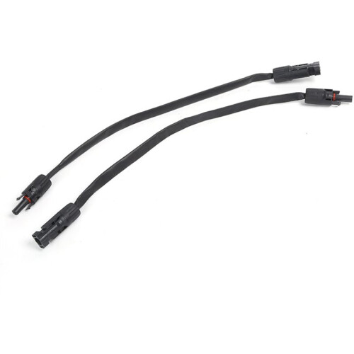 2 Rallonges Photovoltaïques Plates, Câble Solaire 12AWG, 0,5 M ...