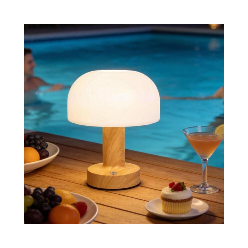 Lampe de Table Champignon Miniature avec Batterie Rechargeable 2000 MAh ...