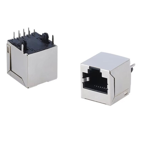 RJ45 Network Port Terminal Block DIN Rail Mount to 8pin 2 Hole Hub ...