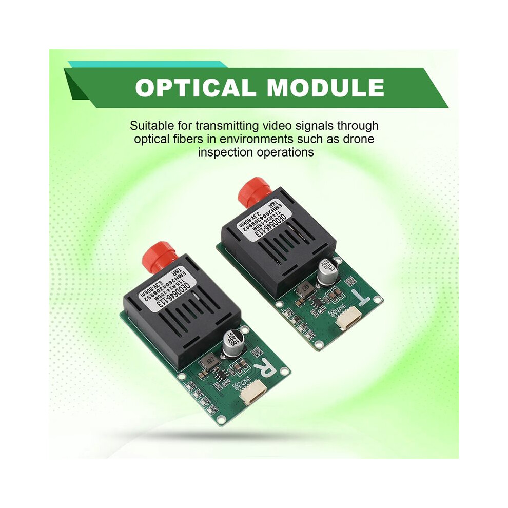 80KM TTL Optical Transceiver Module CRSF/UART/SUBS Fiber Optic Port FC ...
