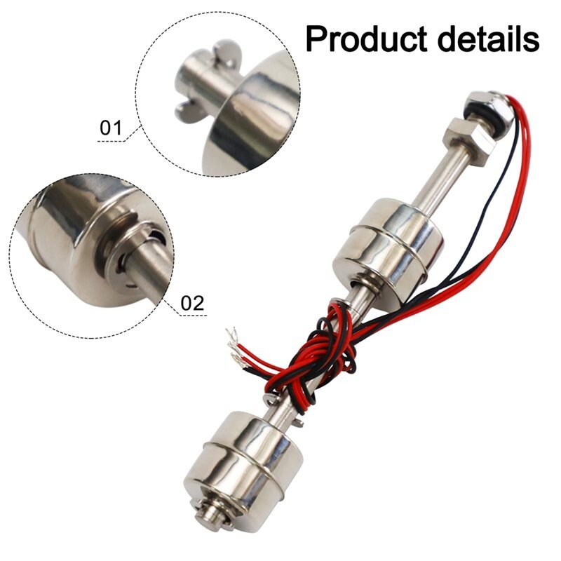 Stainless Steel Double Water Level Sensor Float Water Tank Pool ...