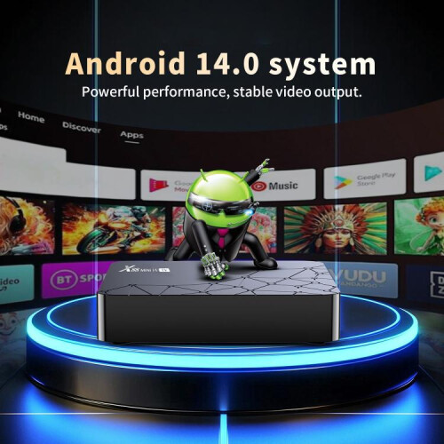 X88 Mini 14 Tv Android 14 Smart HD Tv Box Set-Top Box, Memoria: 2 GB ...