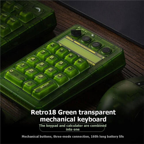 8BitDo Retro 18 Mechanical Numpad 2.4G Wired 18 Keys Calculator Mode ...
