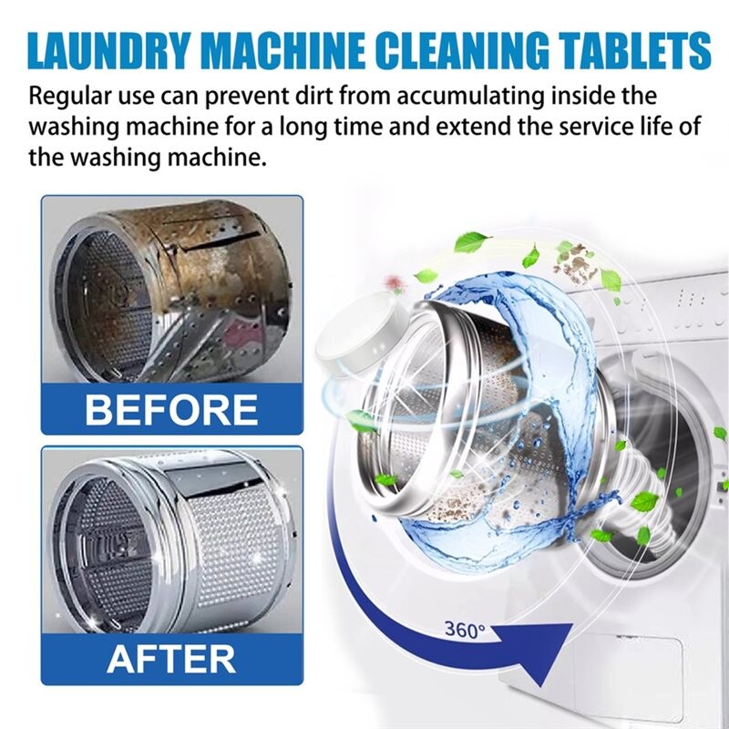 20pcs Washing Machine Detergent Tablets Deep Cleans Stubborn Dirt ...