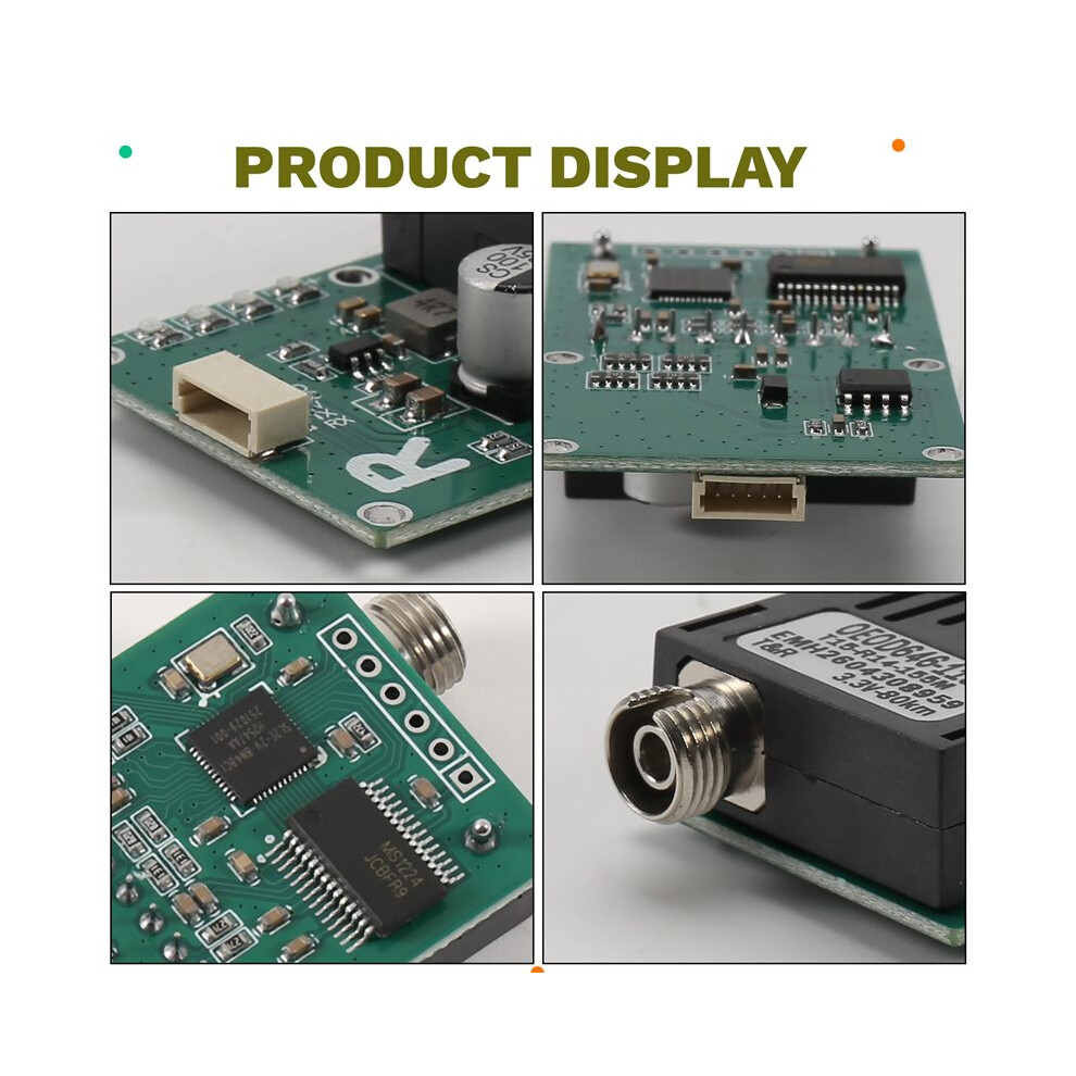 80KM TTL Optical Transceiver Module CRSF/UART/SUBS Fiber Optic Port FC ...