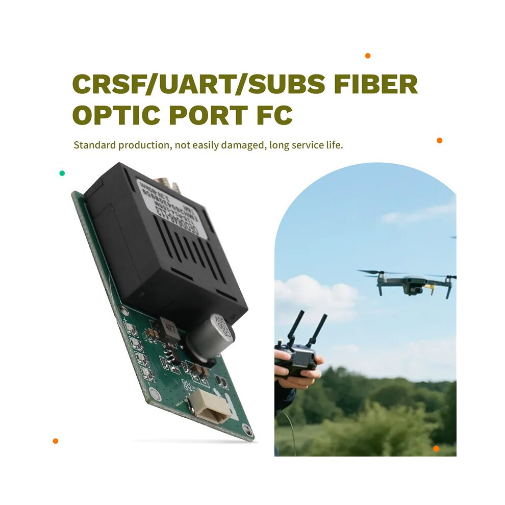 80KM TTL Optical Transceiver Module CRSF/UART/SUBS Fiber Optic Port FC ...