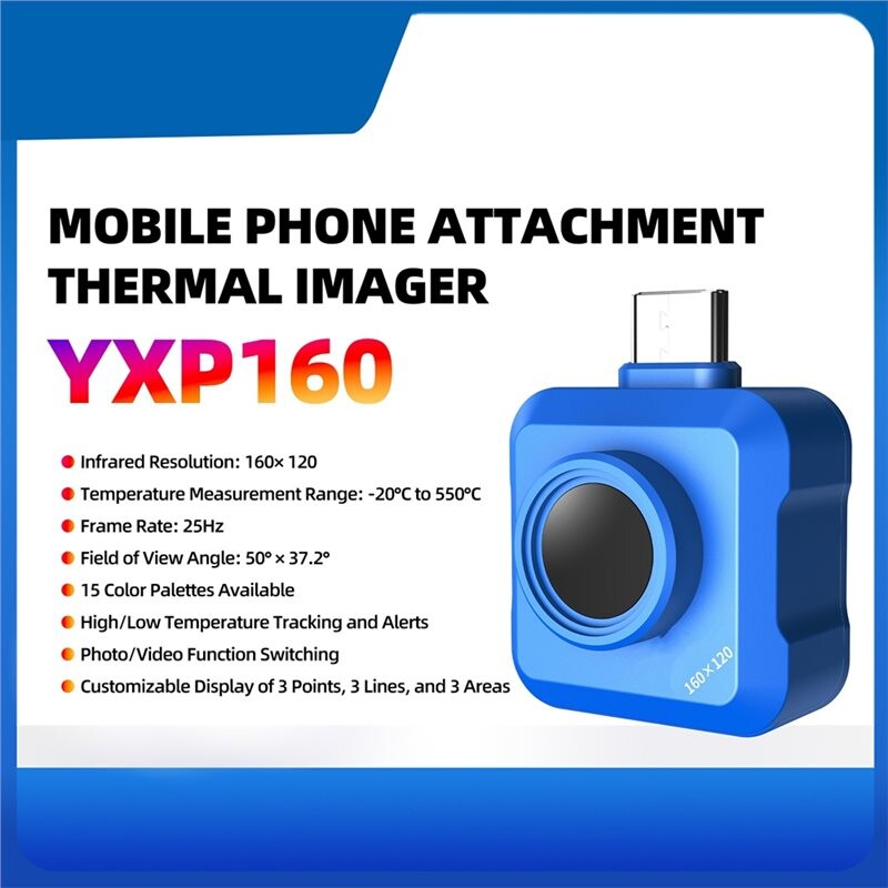 YXP160 Thermal Camera 160x120 for Android Infrared Thermal Imager ...