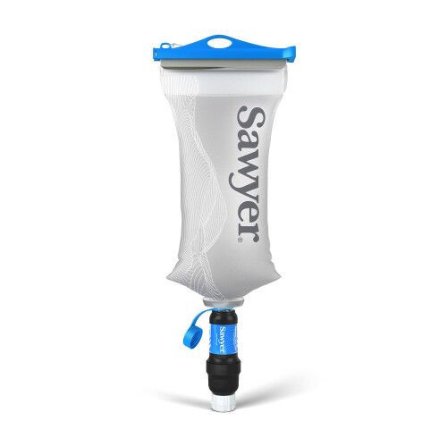 Sawyer Squeeze Water Filtration System, Cnoc Premium 2 Liter Bladder on ...