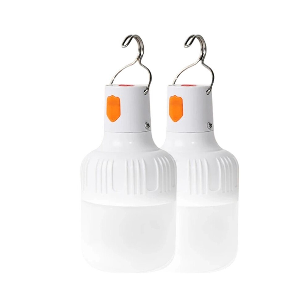 2Pack Rechargeable LED Portable USB Camping Tent Lamp Battery Powered ...