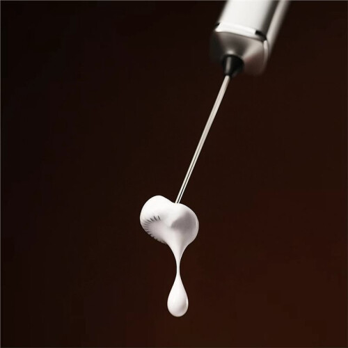 MHW-3BOMBER Electric Milk Frother Dual Whisk Heads Handheld Foam Maker ...